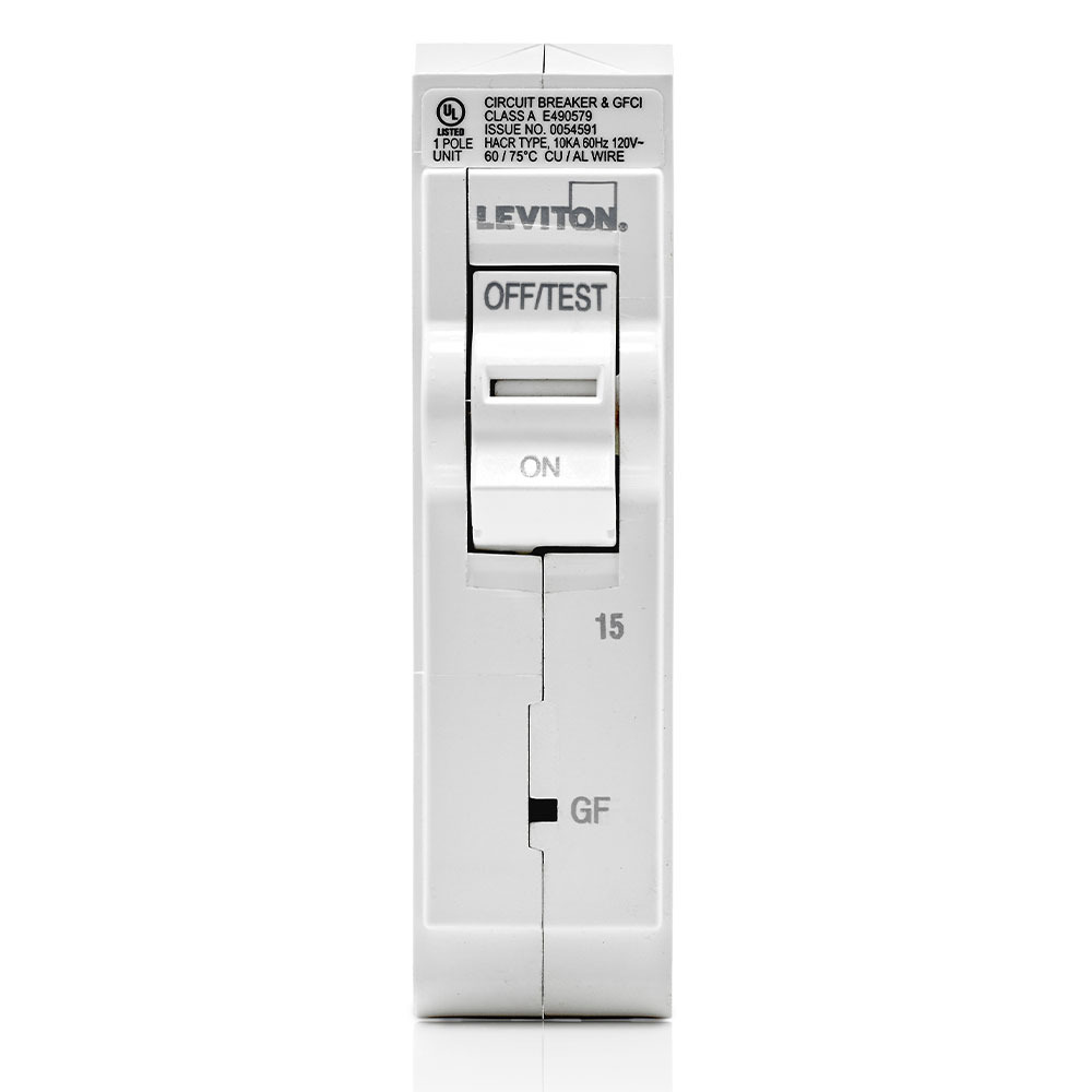 Branch Circuit Breaker, GFPE 1-Pole 15A 120V, 10Ka Interrupt Rati ...