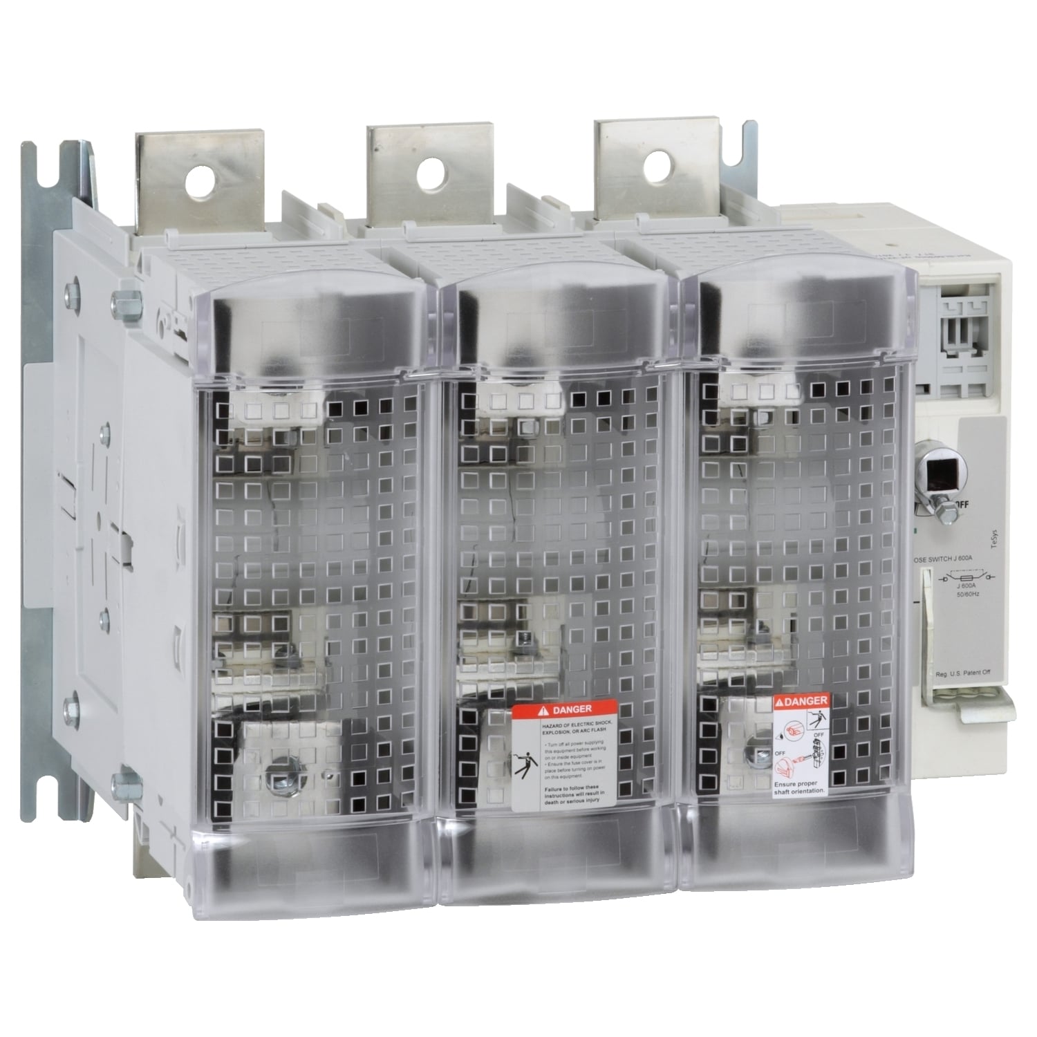 GS2TU3 TeSys GS Series AC/DC Fusible IEC Style Disconnect Switch ...