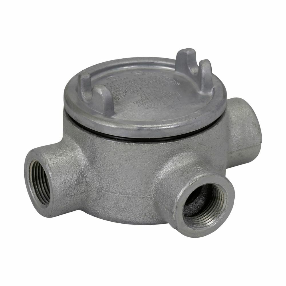 Eaton Crouse-Hinds series Condulet GUA conduit outlet box with co ...