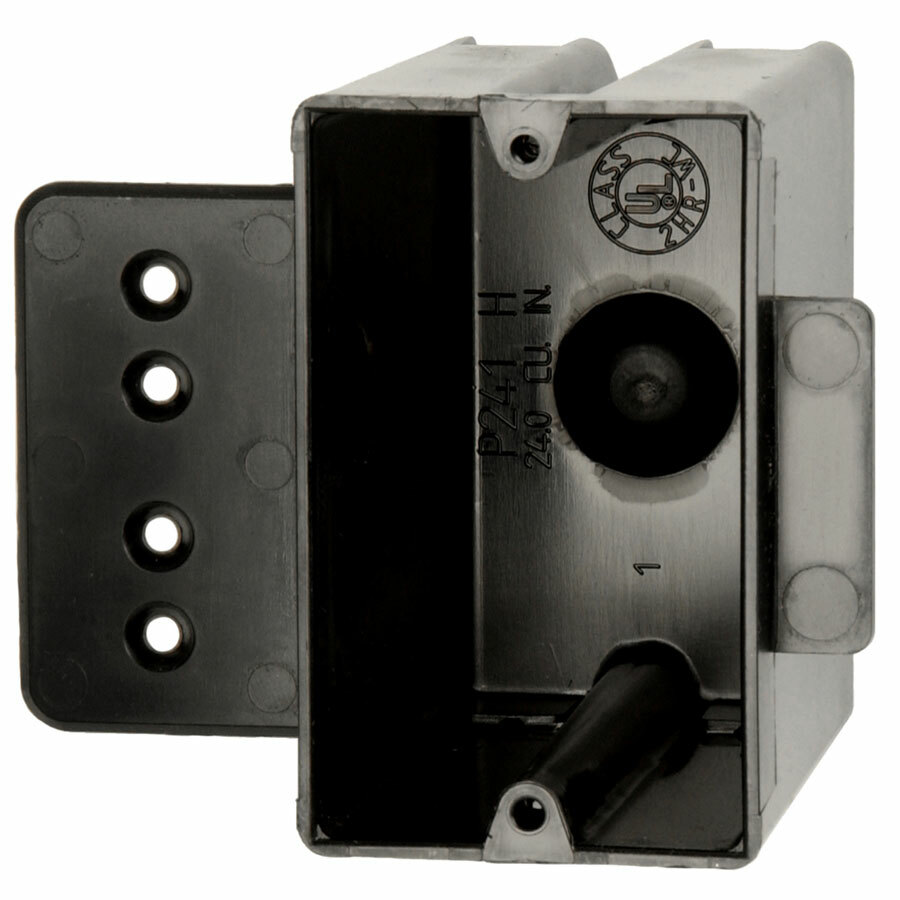 FlexBox; 1-Gang Switch/Outlet Box; Molded-in Side Mount Hanger Br ...