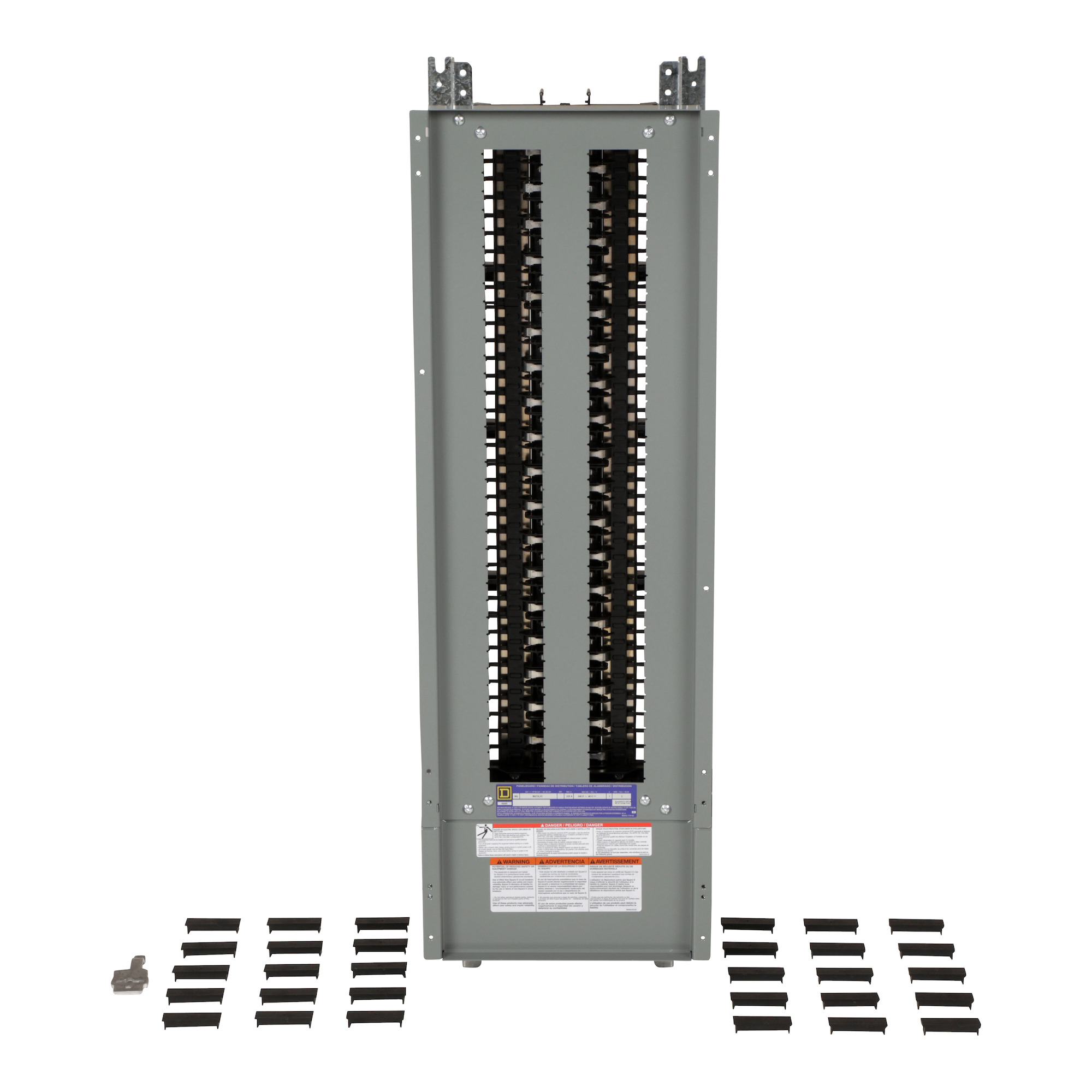 Panelboard interior, NQ, main lugs, 225A, Al bus, 72 pole spaces ...