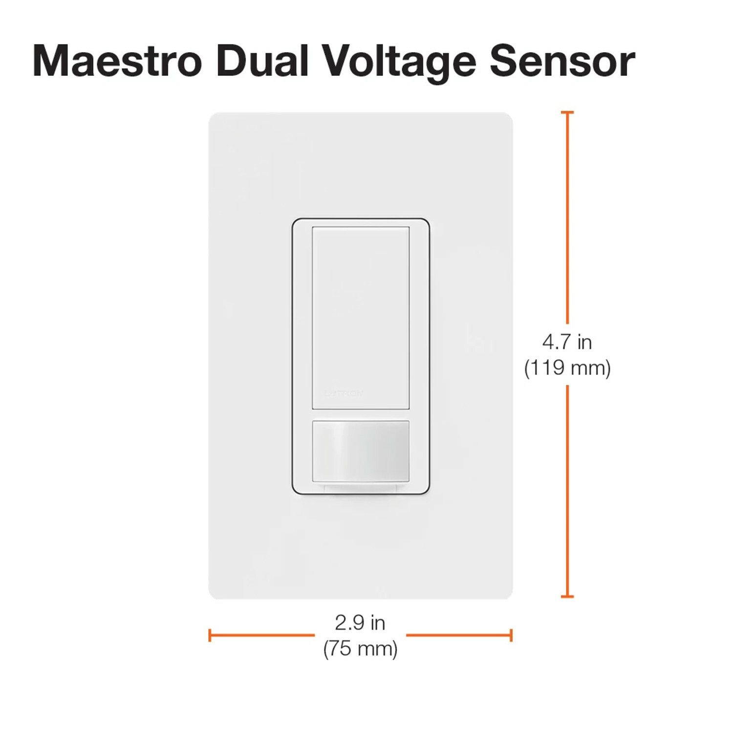 MS-VPS6M2-DV-SW Maestro Motion Sensor Switch, Vacancy, 6 Amp Ligh ...