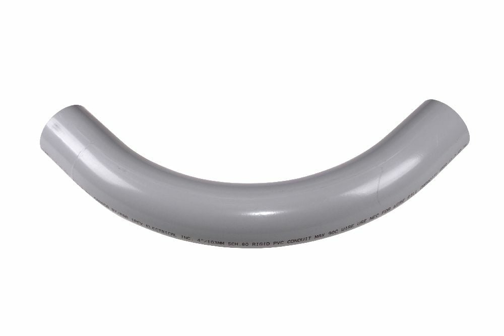 80STD4090 4"x90D PVC STD ELBOW SPxSP SCH80 KRALOY | Crescent Electric ...