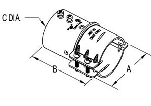 2-1/2" EMT/Rigid to FMC Transition Coupling | Crescent Electric Supply ...