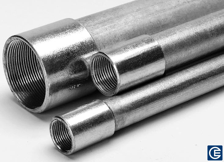 Galvanized Conduit Standard Stick, 3 Inch Diameter, 10 Feet | Crescent ...