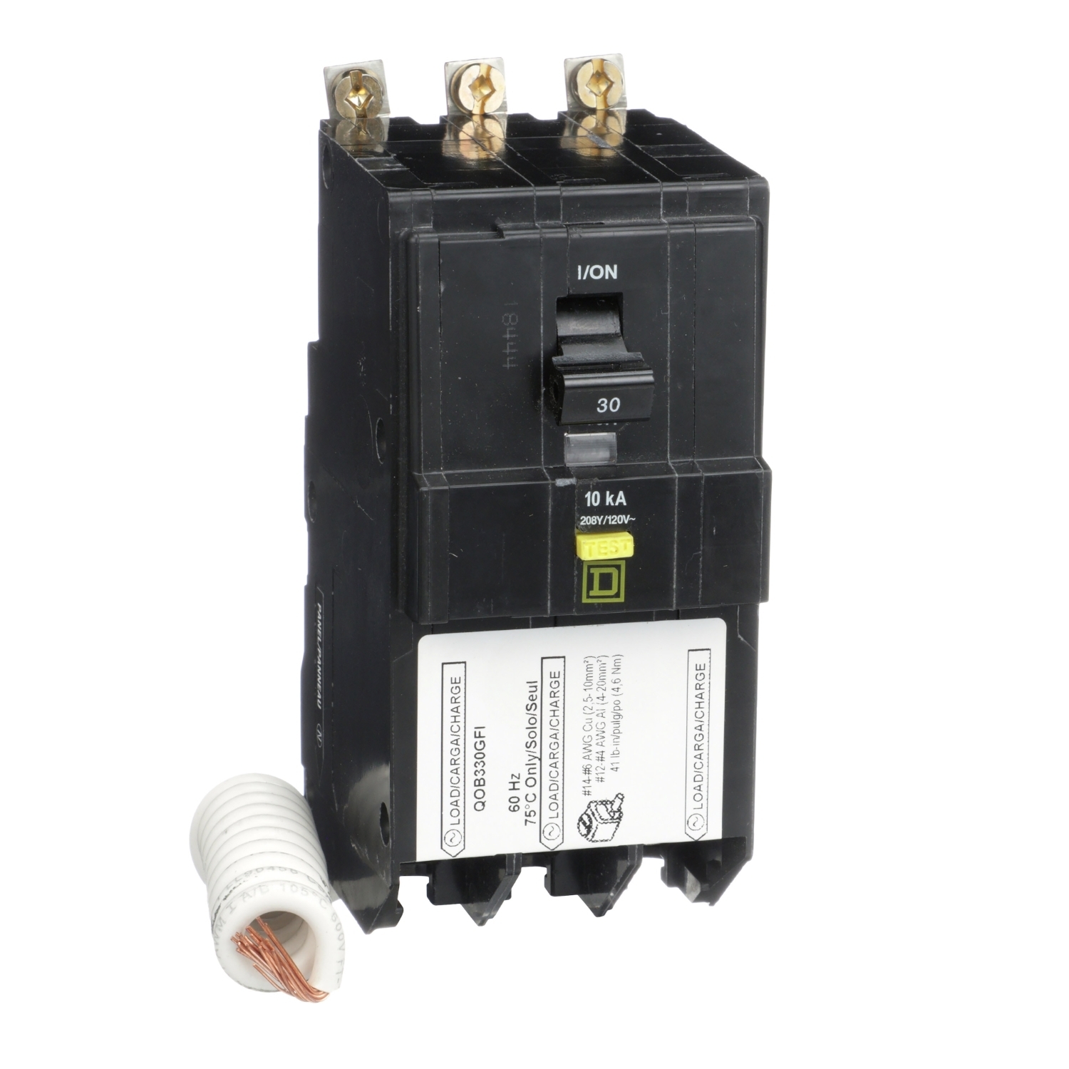 QOB330GFI Type QOB-GFI Class A Ground Fault Miniature Circuit Bre ...