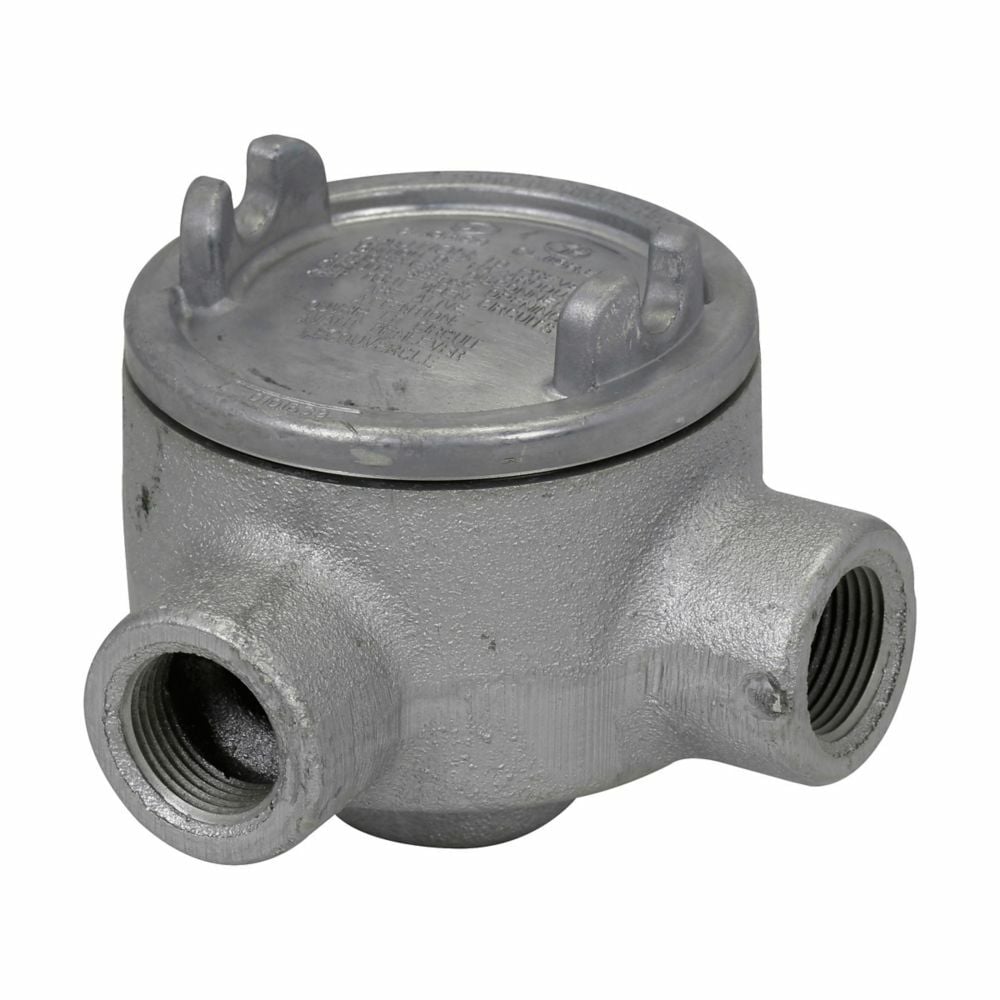 Eaton Crouse-Hinds series Condulet GUA conduit outlet box with co ...