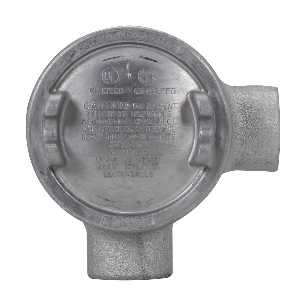 Eaton Crouse-Hinds series Condulet GUA conduit outlet box with co ...