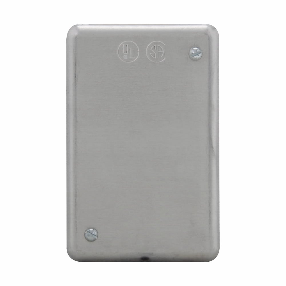 Eaton Crouse-Hinds series DS blank cover, Sheet steel, Flush moun ...