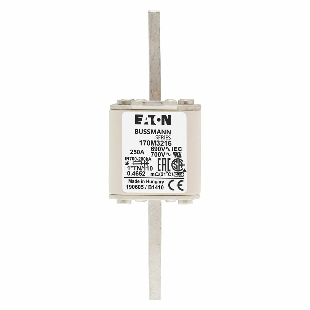 Fuse-link, high speed, 250 A, AC 690 V, compact DIN 1, 45 x 58 x ...