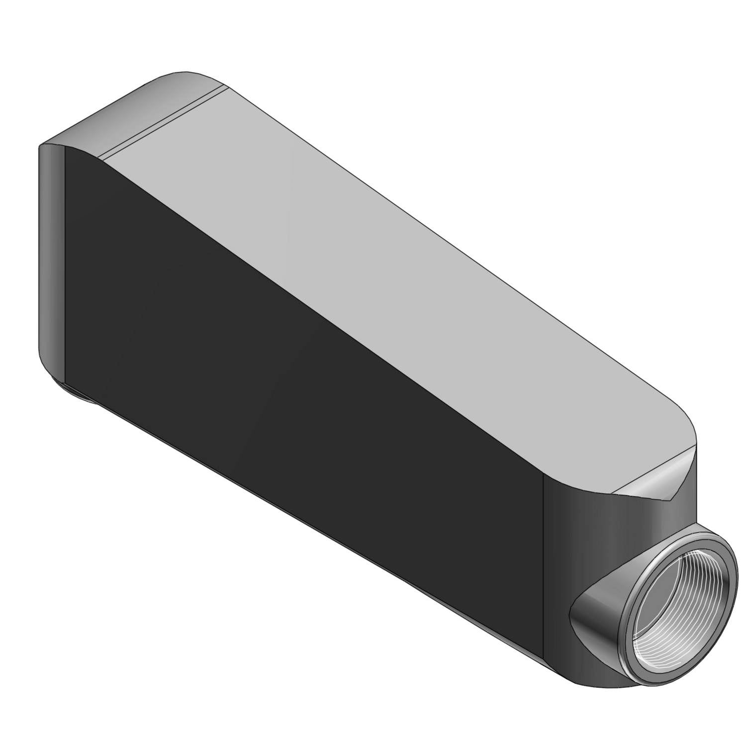 3 inch Threaded Die Cast Aluminum Mogul Conduit Body with Cover a ...