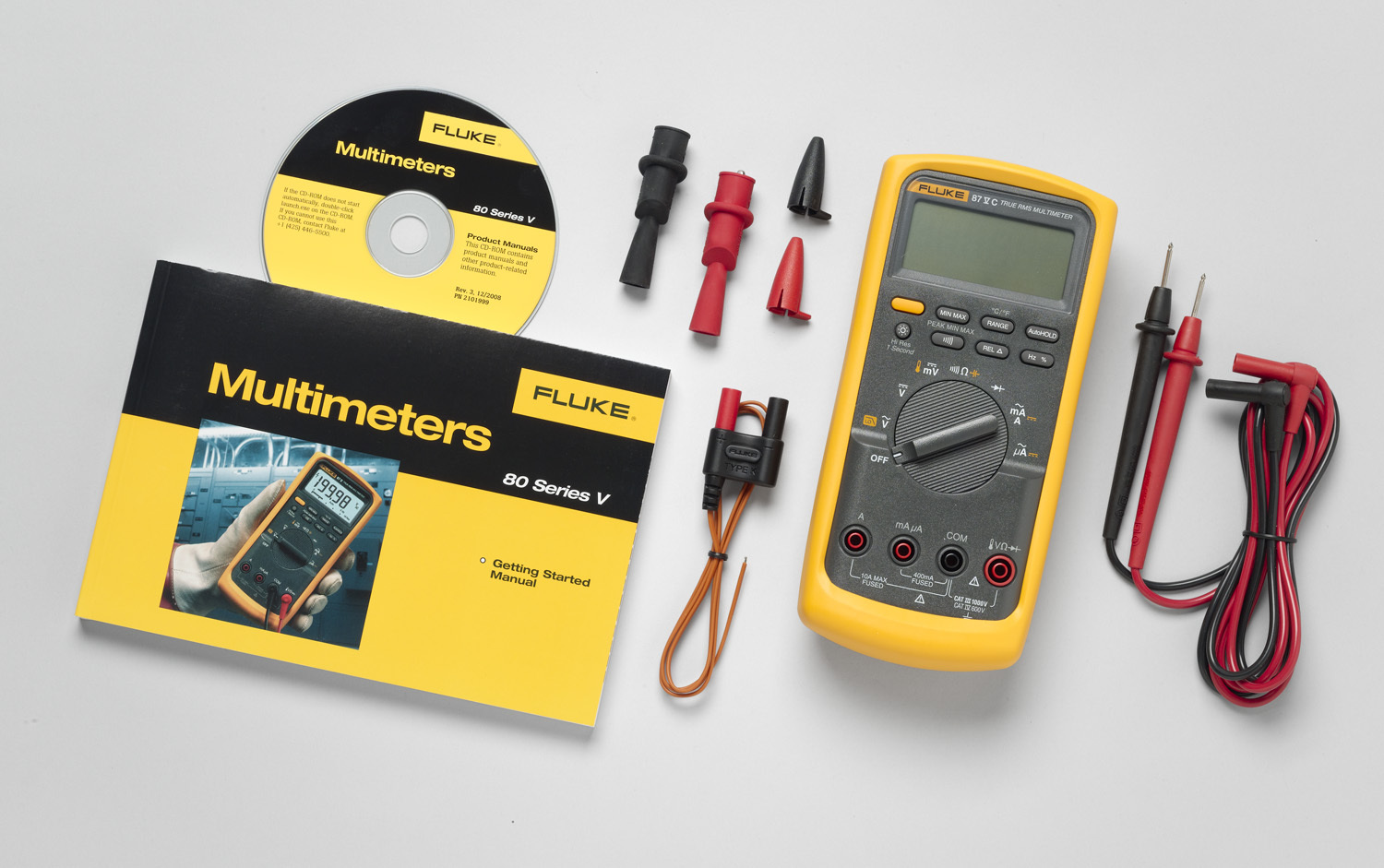FLUKE-87-5/E2-KIT True-RMS Industrial Digital Multimeter Combo Ki ...