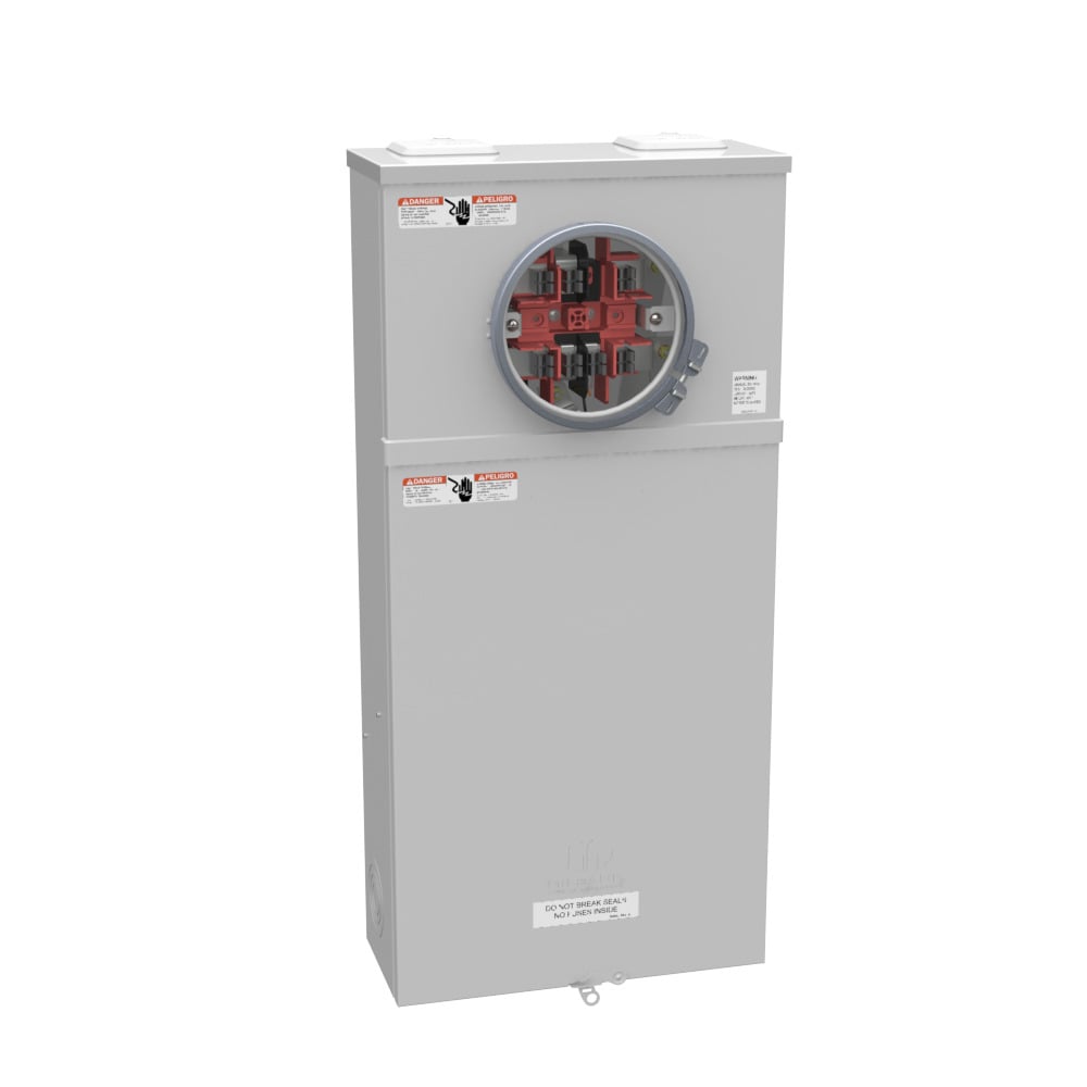127TB Single Position Meter Socket, 200 Amp, 3 Phase, Ringed, Lin ...