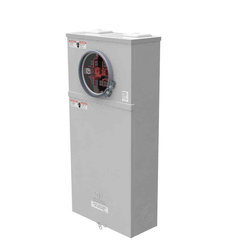 127TB Single Position Meter Socket, 200 Amp, 3 Phase, Ringed, Lin ...