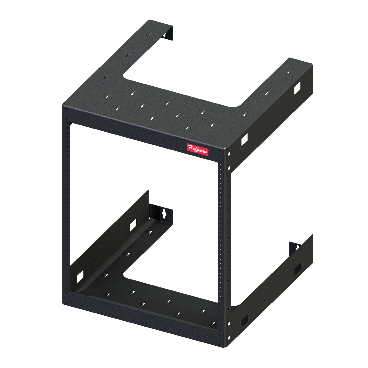 Rack 19-inch Fixed Wall-Mount 12U, 584x508x508mm, Black, Steel ...