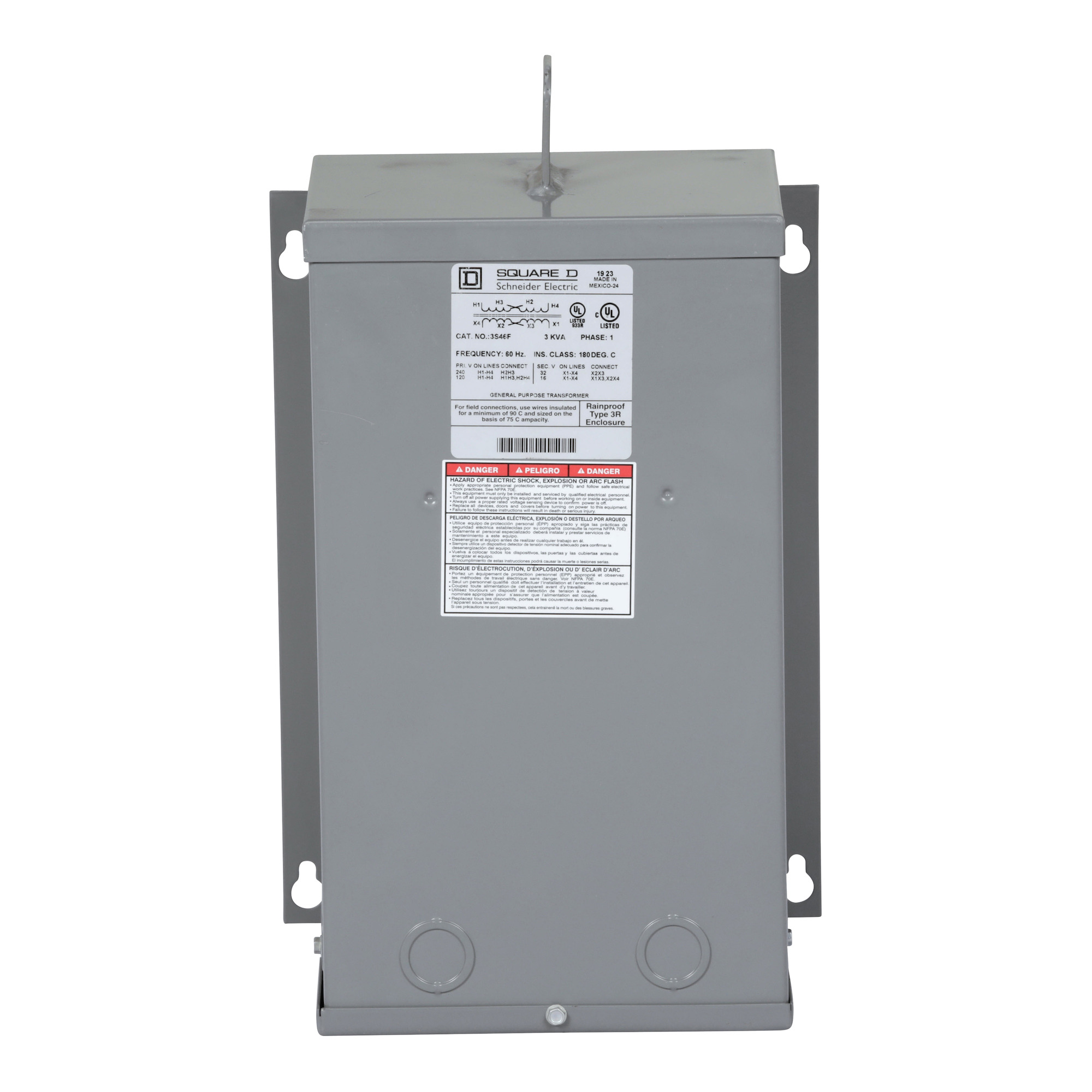 Transformer, buck boost, encapsulated, 3kVA, 1 phase, 120x240V pr ...