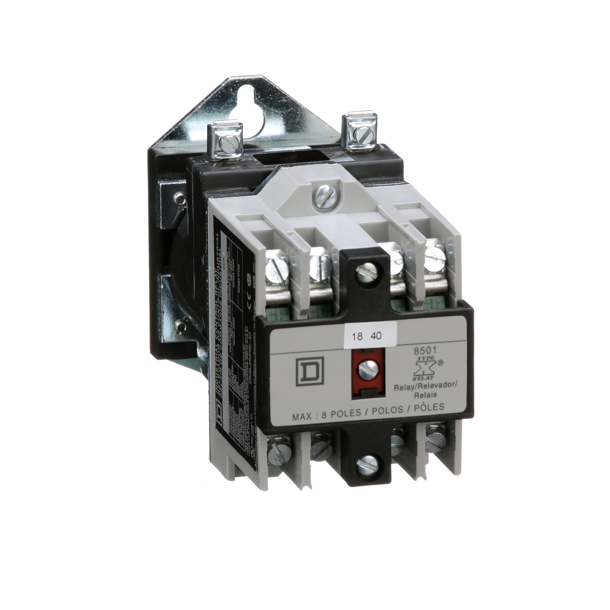 NEMA Control Relay, Type X, machine tool, 10A resistive at 600 VA ...