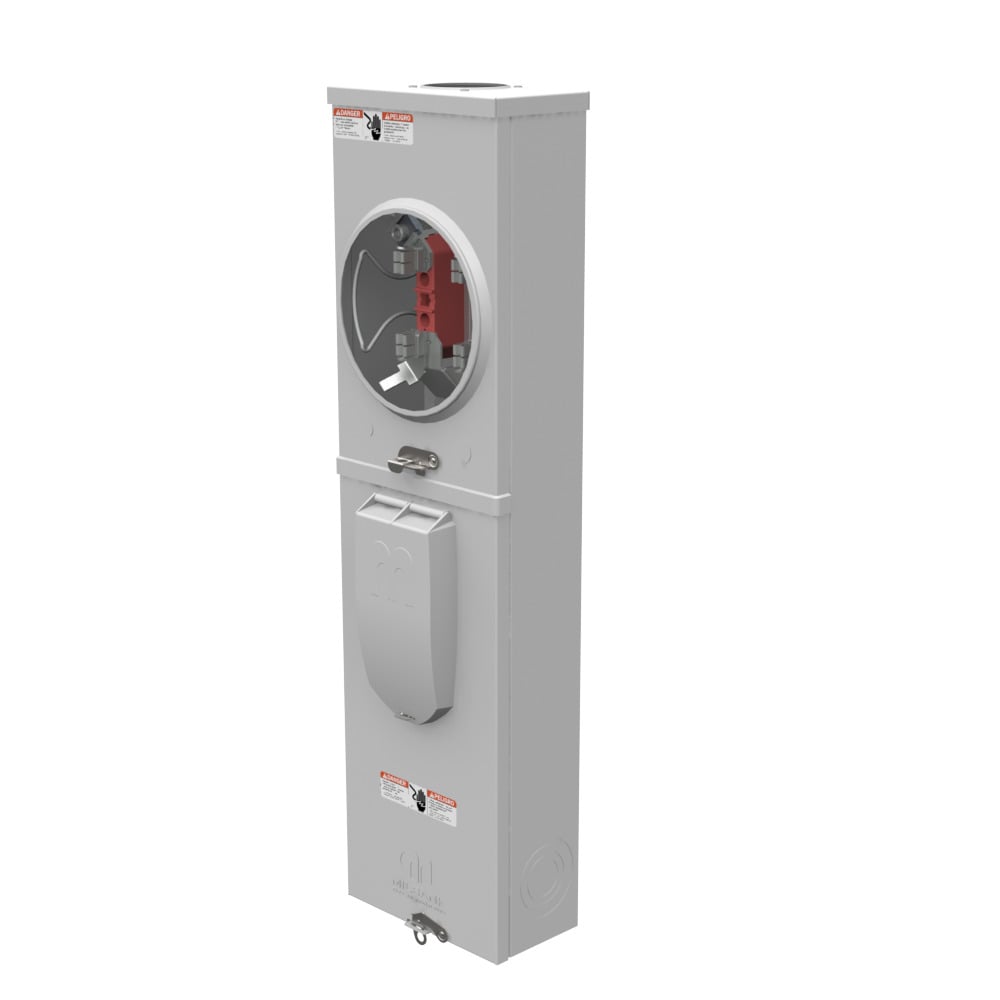 U5842-RL-200-KK Single Position Meter Socket with Main Breaker, 2 ...