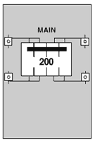U280C1 200 Amp, Surface, Unmetered, 9x21 | Crescent Electric Supply Company