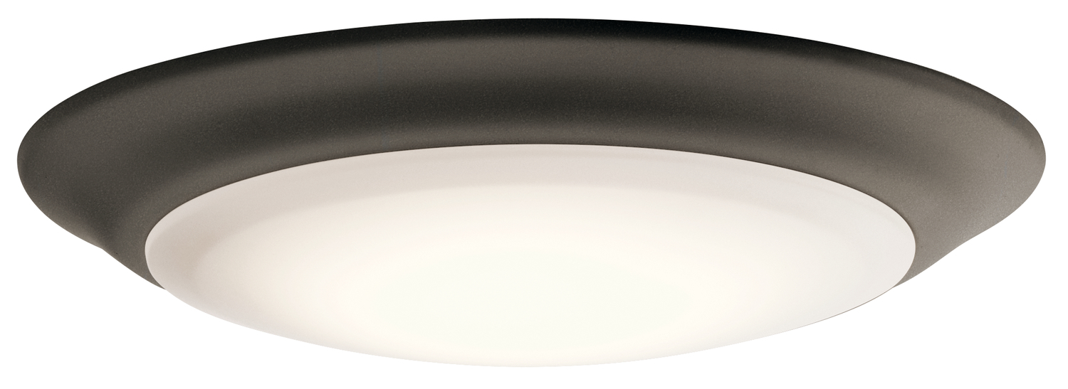 This T24-Compliant 2700K LED flush mount features clean, beautifu ...