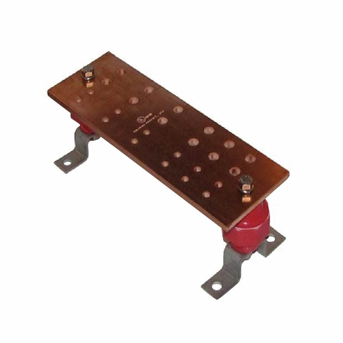 Copper Busbar, 12 Holes, 12 in L, Can be used as a common ground ...