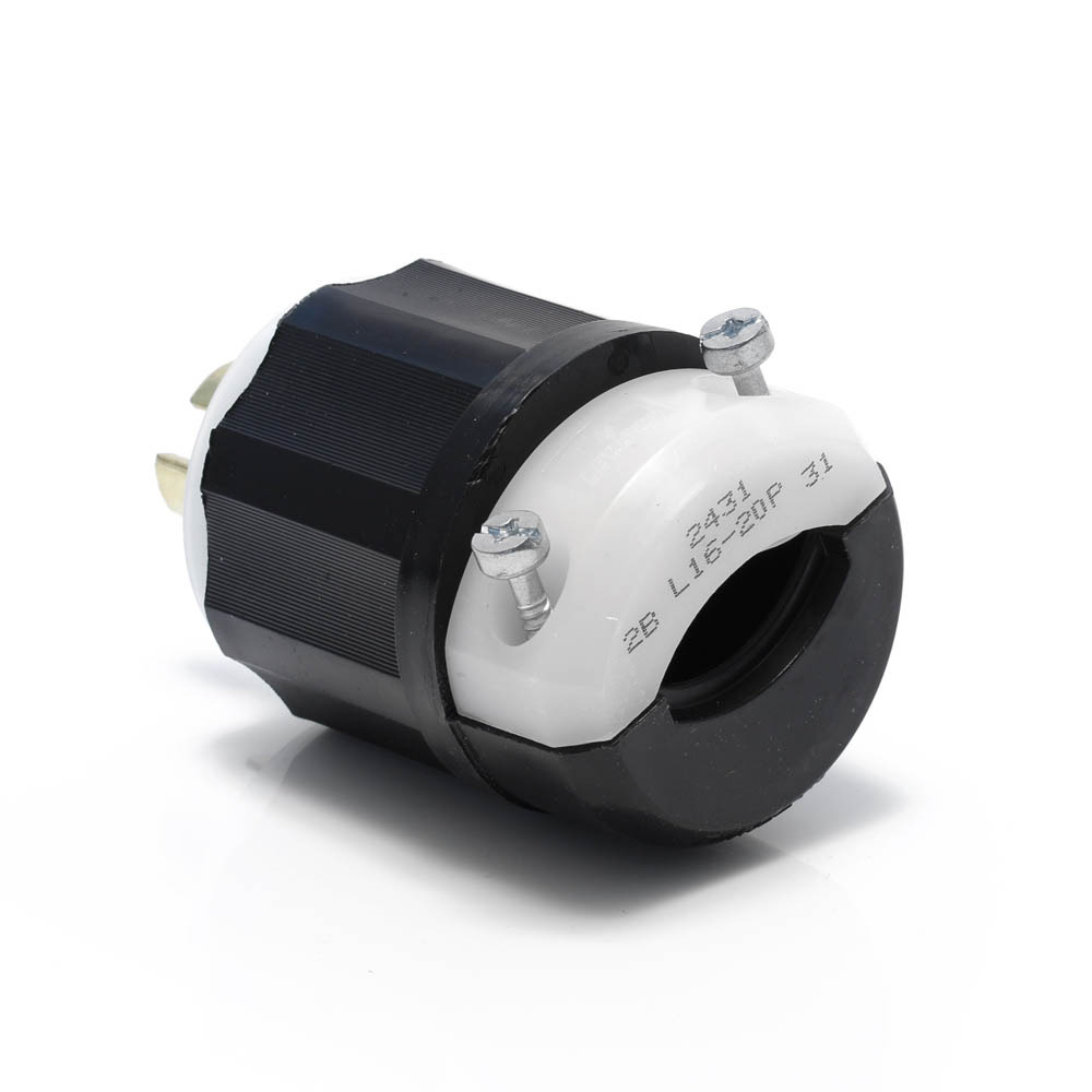 20 Amp, 480 Volt 3-phase, NEMA L16-20P, 3P, 4W, Locking Plug, Ind ...