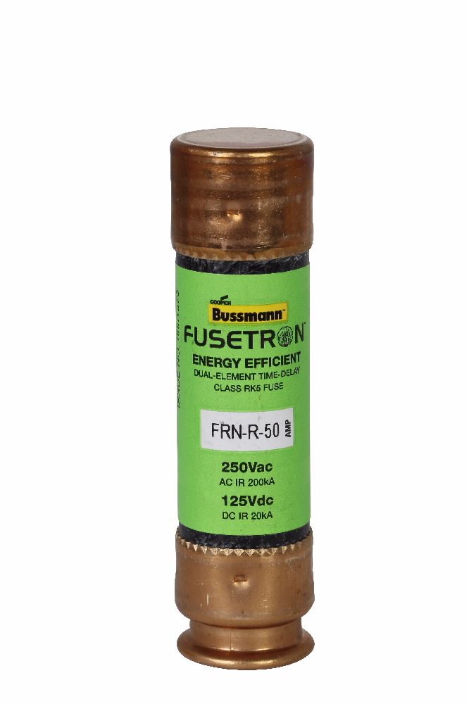 Eaton Bussmann series FRN-R fuse, 50 A, Dual, Class RK5, Non-indi ...